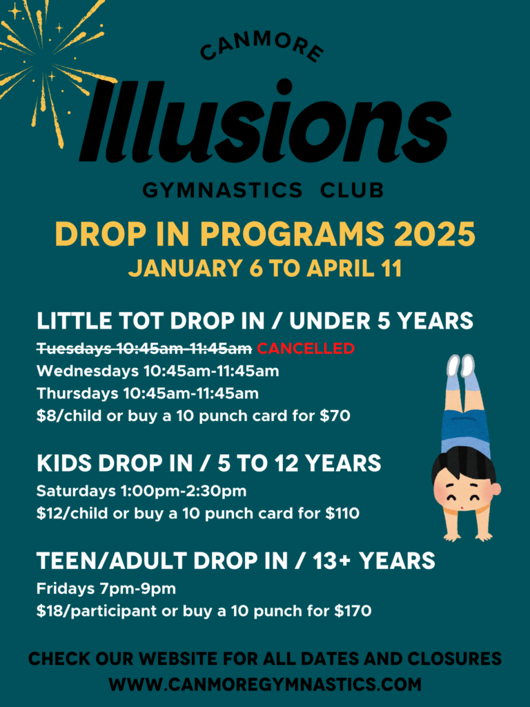 Drop in Poster REVISED - Canmore Illusions Gymnastics Club